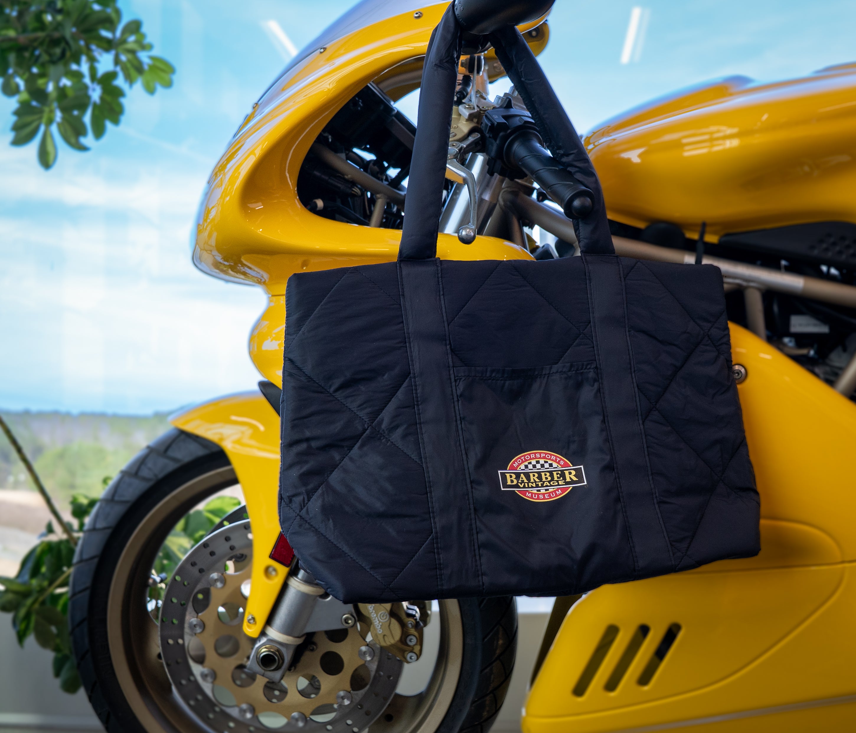 Quilted Puffer Barber Bag – Barber Vintage Motorsports Museum